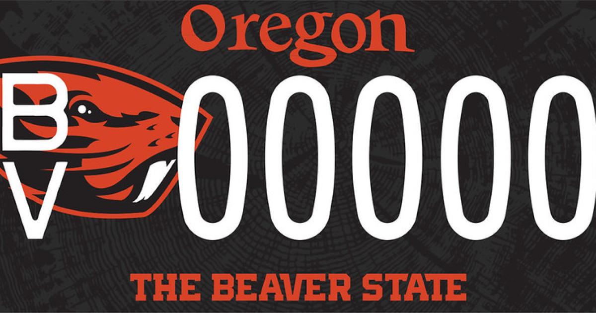 New Oregon State University specialty license plate unveiled | Newsroom ...